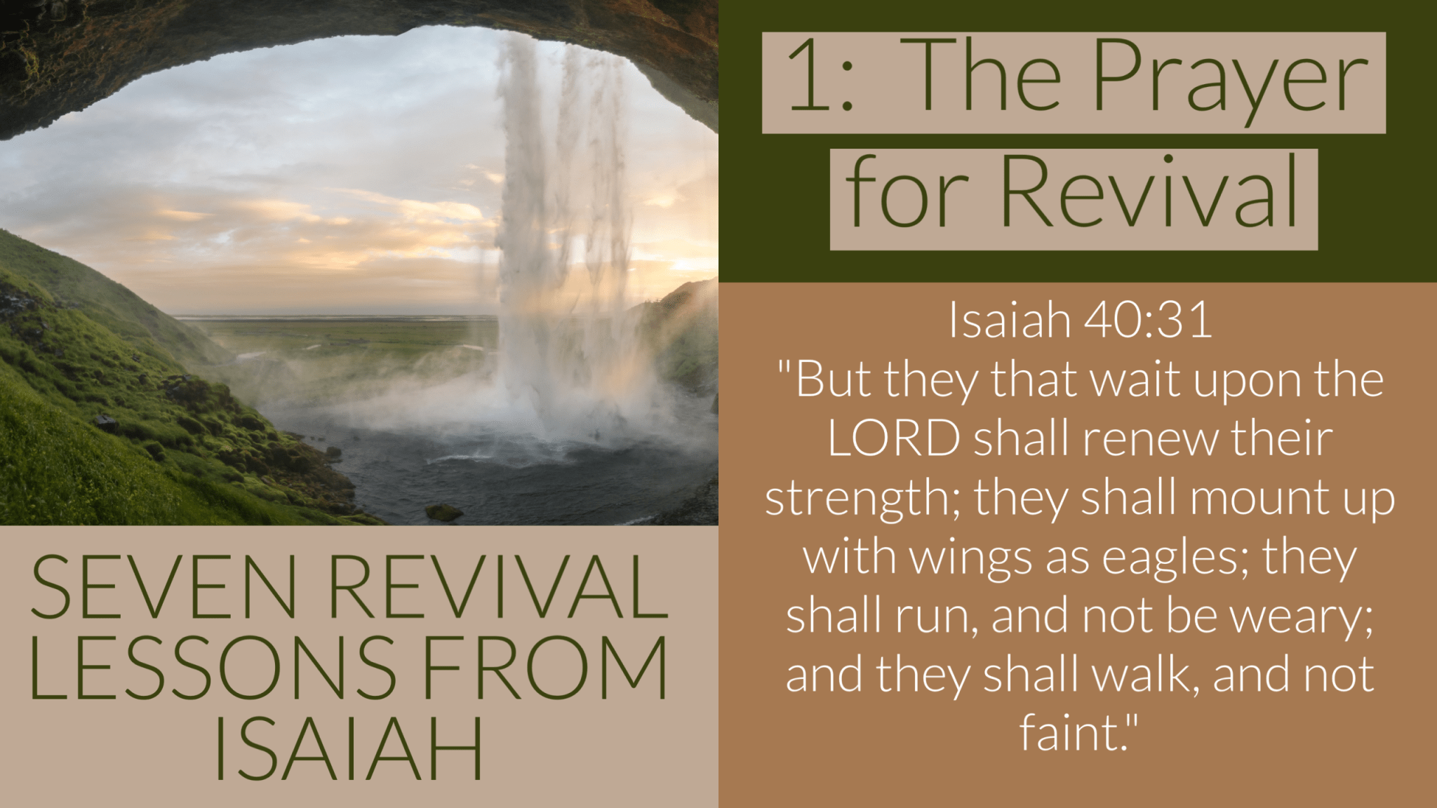 THE PRAYER FOR REVIVAL; Revival Lessons from Isaiah (1) – Clogher ...